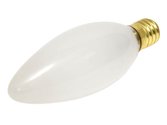 Bulbrite 40 Watt, 130 Volt Frosted Blunt Tip European Decorative Bulb ...