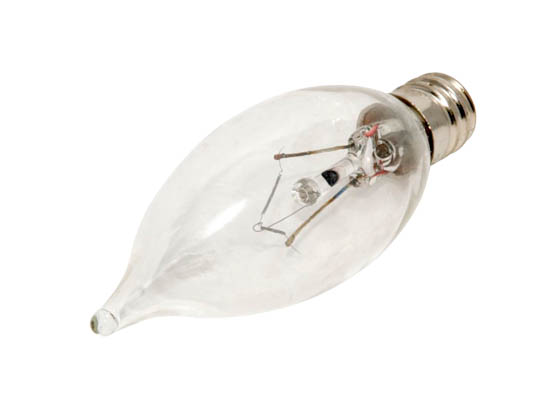 Bulbrite 25W 120V Clear Krypton Bent Tip Decorative Bulb, E12 Base ...