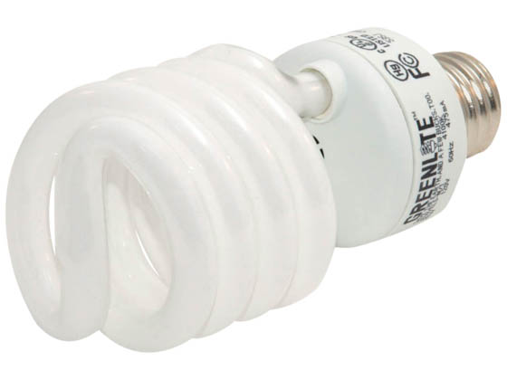 Greenlite 26W Cool White Spiral CFL Bulb, E26 Base | 26W/ELS-M/41K ...