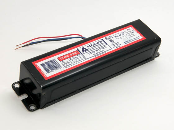 Philips Advance 18 Watt, 277 Volt Two Lamp Plug-in CFL Magnetic Ballast ...