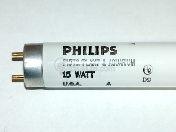 Philips 15 Watt, 18 Inch T8 Plant Grow Fluorescent Bulb | F15T8/PLANT ...