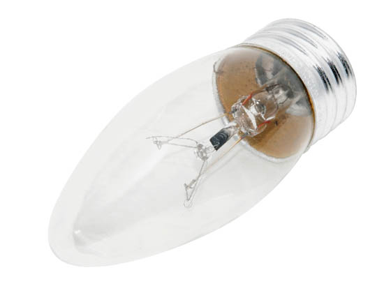Philips 40W 120V Clear Blunt Tip Long Life Decorative Bulb, E26 Base ...