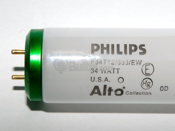 Philips 34 Watt, 48 Inch T12 Neutral White Fluorescent Bulb | F34T12 ...