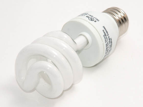 60W Incandescent Equivalent. 13 Watt, 120 Volt Bright White CFL Bulb ...