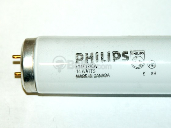 Philips 14 Watt, 15 Inch T12 Cool White Fluorescent Bulb | F14T12/CW ...