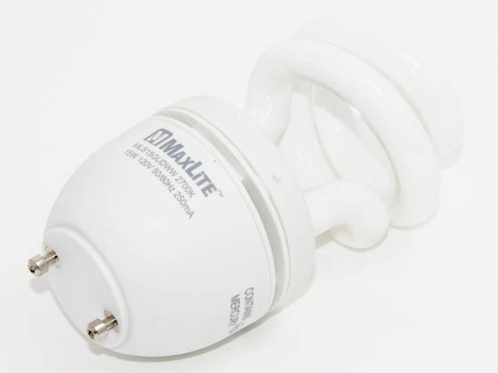 MaxLite 15W 120V Warm White Dimmable Spiral CFL Bulb | MLS15GUDWW ...