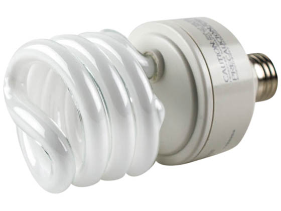 TCP 27W 277V Cool White Spiral CFL Bulb, E26 Base | 2892727741K | Bulbs.com