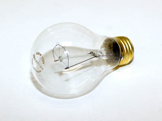 Bulbrite 100 Watt, 130 Volt A19 Clear Long Life Bulb | 100A/CL (130V ...