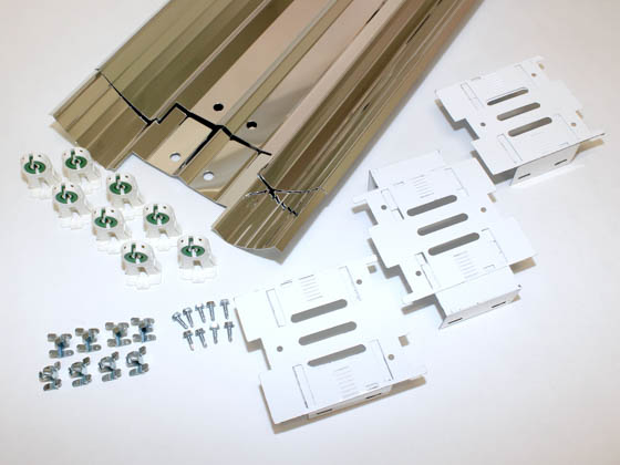 4-Lamp High Profile T8 8 Ft. Tandem Reflector Strip Retrofit Kit ...