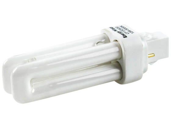 Bulbrite 13W 2 Pin GX232 Soft White Quad Double Twin Tube CFL ...