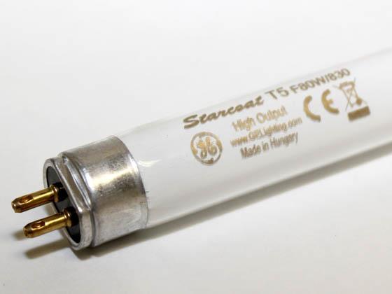 GE 80 Watt, 58 Inch T5 High Output Warm White Fluorescent Bulb | F80W ...