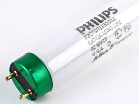 Philips 32 Watt, 48 Inch Extra Long Life T8 Bright White Fluorescent Bulb | F32T8/TL850/XLL/ALTO ...