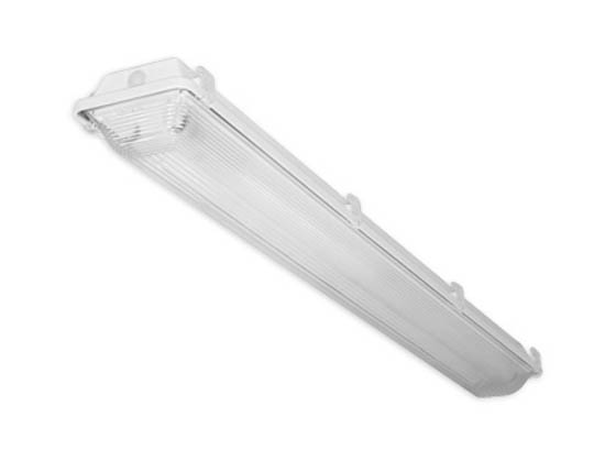 4' Enclosed Gasketed Weatherproof Fluorescent Fixture for Two F54T5HO ...