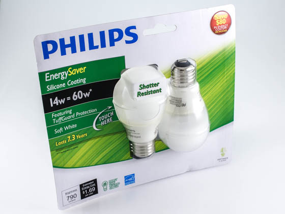 Philips 60W Incandescent Equivalent, ENERGY STAR Qualified. Silicone ...