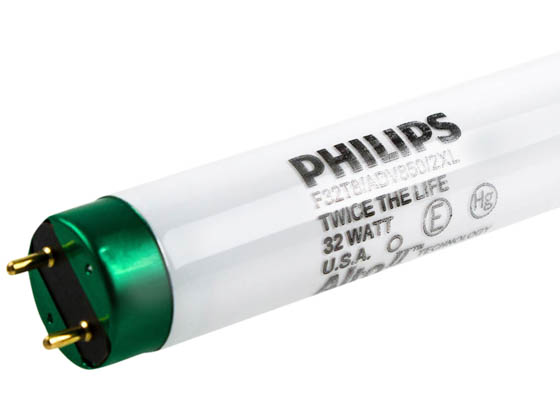 Philips 32W 48in T8 Twice-the-life Bright White Fluorescent Tube | F32T8/ADV850/2XL/ALTO II 32W ...
