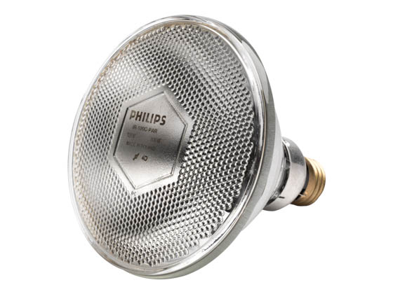 Philips 100 Watt, 120 Volt PAR38 Clear Infrared Halogen Heat Lamp Bulb ...