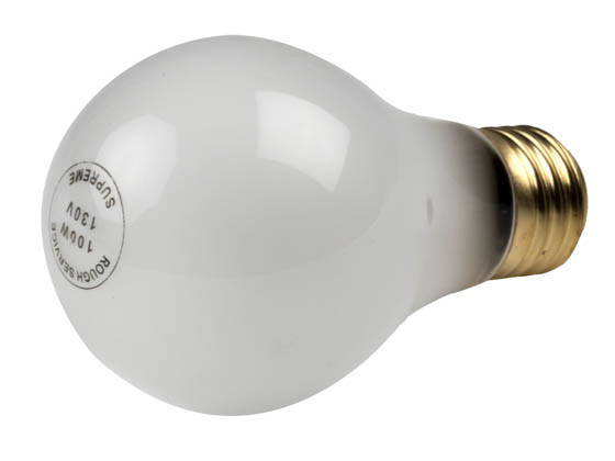 Satco 100W 130V A19 Rough Service Bulb, E26 Base, 4 Pk. | 100A/RS ...