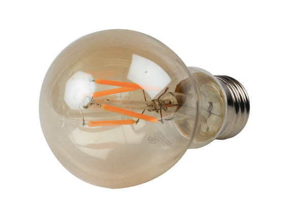 TCP Dimmable 5W 2500K Vintage Filament A19 LED Bulb | LFA4025AD | Bulbs.com