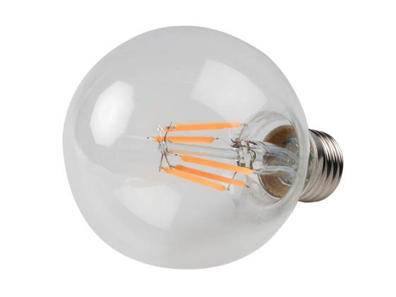 Philips Dimmable 6W Warm Glow 2700K-2200K G25 Filament LED Bulb | 6G25 ...