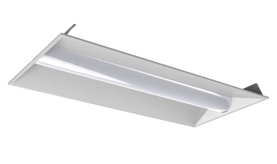 Maxlite Dimmable 45 Watt 3500K 2x4 ft LED Recessed Troffer Fixture ...