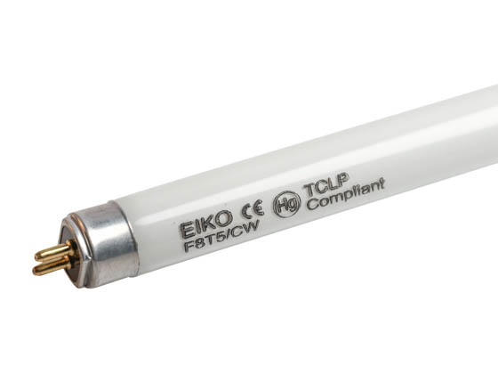 Eiko 8W 12in T5 Cool White Fluorescent Tube | F8T5/CW | Bulbs.com