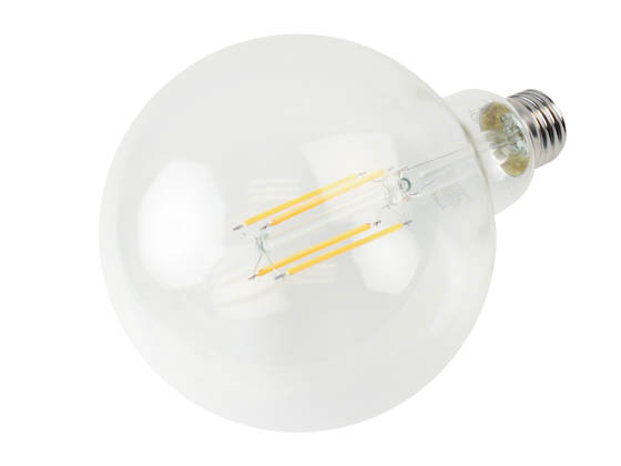Bulbrite 8.5W Dimmable LED G40 Filament Bulb, 2700K, Wet Location Rated ...
