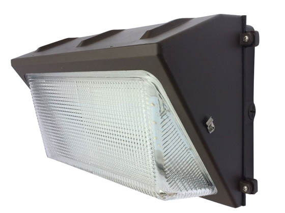 50 Watt, 175 Watt Equivalent 5000K Forward Throw LED Wallpack Fixture ...
