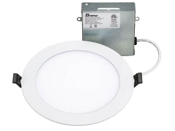Topaz 6" LED Downlight 12W 850 Lumen Color Selectable 90 CRI Wet Rated ...