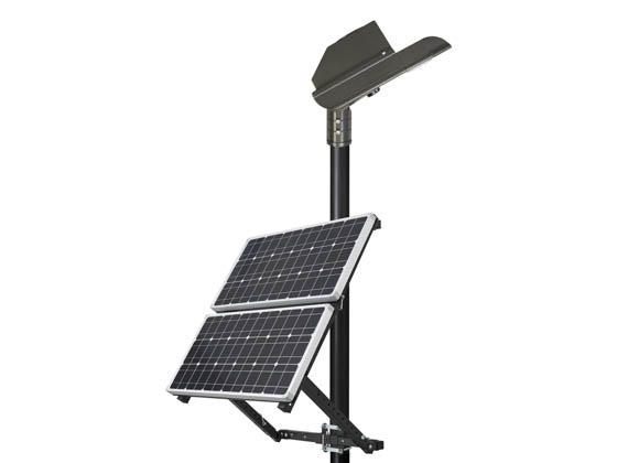 Solera 400 Watt Equivalent, 5000K Off-Grid Solar LED Area Light Fixture ...