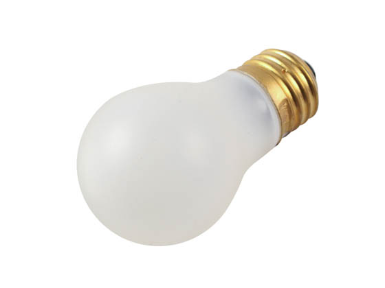 Satco 40 Watt Shatter-Proof Incandescent A-15 Bulb, 130 Volt | 40A15/TF ...