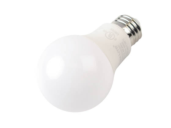 Maxlite Dimmable 8 Watt 3000K A19 LED Bulb, Enclosed Fixture Rated ...