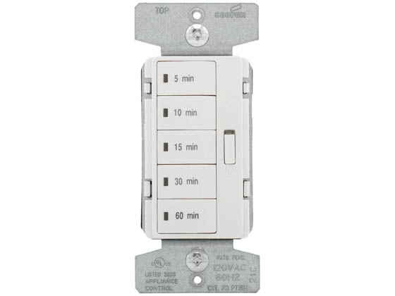 Eaton Accell 5-Button Minute Timer, Color Changable Faceplates, 15 Amp ...