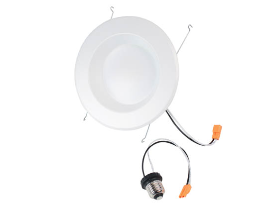 Bulbrite 14W Dimmable LED 5/6" Color Selectable Downlight, White Finish ...