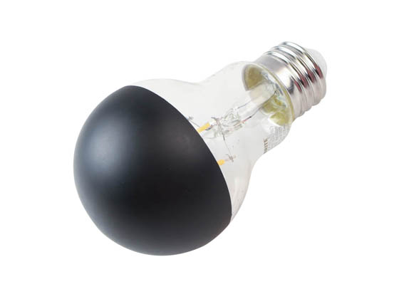 Bulbrite Dimmable 5W Half-Black A-19 LED Filament Bulb, 2700K, Medium ...