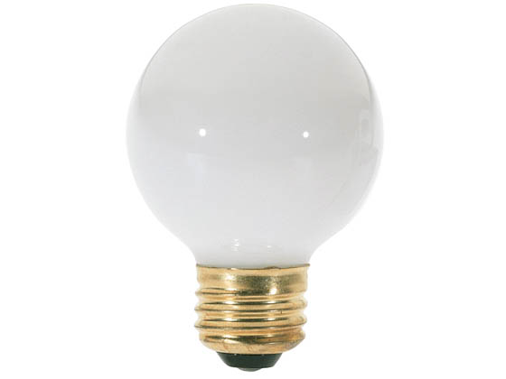 Satco 25 Watt G-18.5 Shatter-Resistant Incandescent Lamp | 25G18.5/WH ...