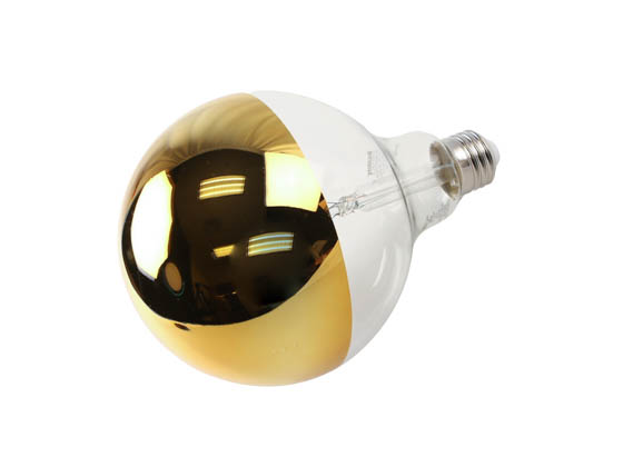 Bulbrite Dimmable Half-Gold G-40 LED Filament Bulb, 2700K, Medium (E26 ...