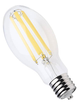 Satco 28 Watt Clear LED HID Retrofit Lamp, 4000K, ED28 Shape, 120-277V ...