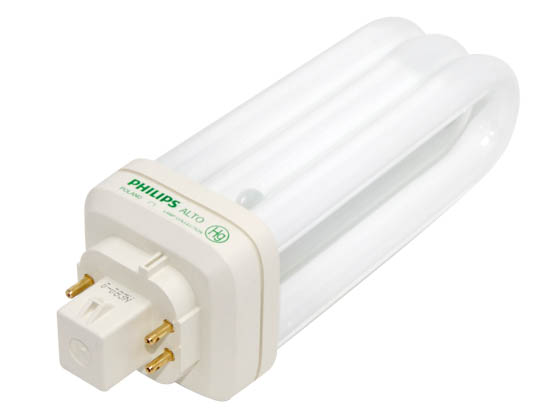 Philips 32 Watt, 4-Pin Neutral White Long Triple Twin Tube CFL Bulb | PL-T 32W/35/4P/ALTO (4-Pin ...