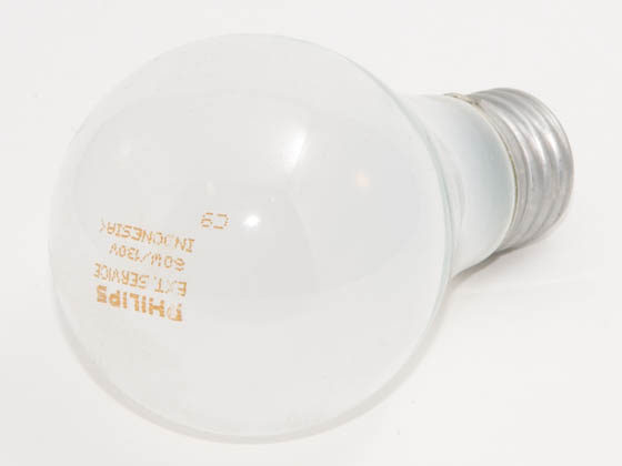 Philips 60 Watt, 130 Volt A19 Frosted Long Life Bulb | 60A/99 (130V ...