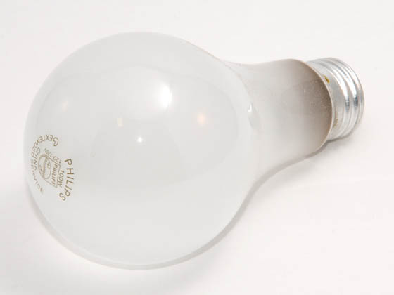 Philips 100 Watt, 120-130 Volt A21 Frosted Long Life Bulb | 100A21/99 ...