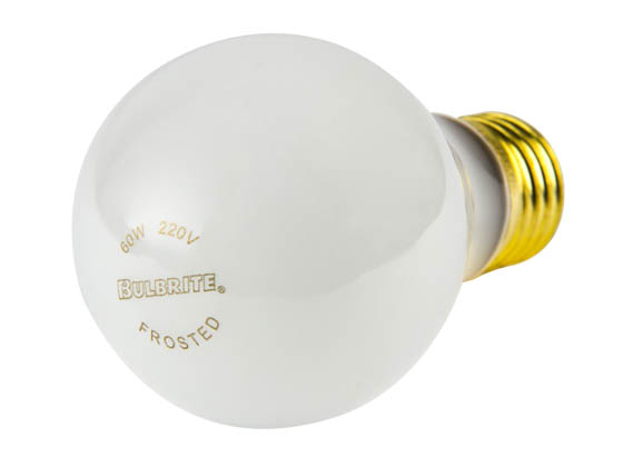 Bulbrite INDUSTRIAL USE 60W 220V A19 Frosted Bulb, E26 Base | 60A/220 ...