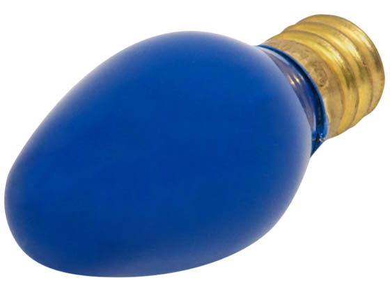 Bulbrite 7W 120V C7 Blue Holiday E12 Base | 7C7B (120V) | Bulbs.com