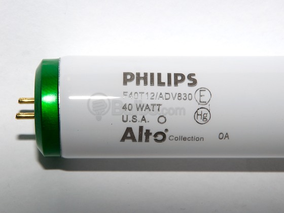Philips 40 Watt, 48 Inch T12 Warm White Fluorescent Bulb | F40T12 ...