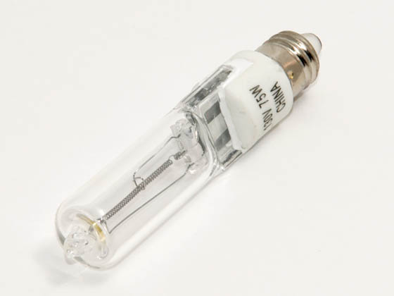 75 Watt, 130 Volt T4 Clear Halogen Mini-Can Bulb | 75Q/CL (130V, Mini ...