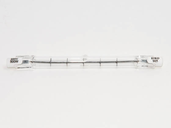 Eiko 500W 220V T3 Clear Halogen Bulb | Q500T3/CL/220V | Bulbs.com