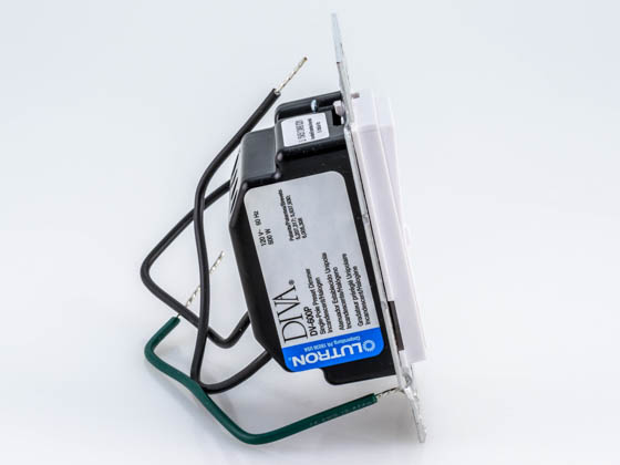 Lutron Diva 600W, 120V Incandescent/Halogen Single Pole Slide Dimmer ...