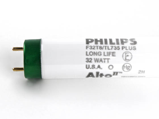 Philips 32 Watt, 48 Inch Long Life T8 Neutral White Fluorescent Bulb | F32T8/TL735/PLUS/ALTO 32W ...