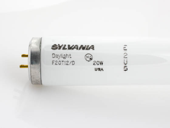 Sylvania 20 Watt, 24 Inch T12 Daylight White Fluorescent Bulb | F20T12 ...