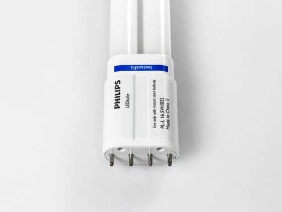 Philips Non-Dimmable 16.5W 3500K 4 Pin Single Twin Tube PLL LED Bulb ...