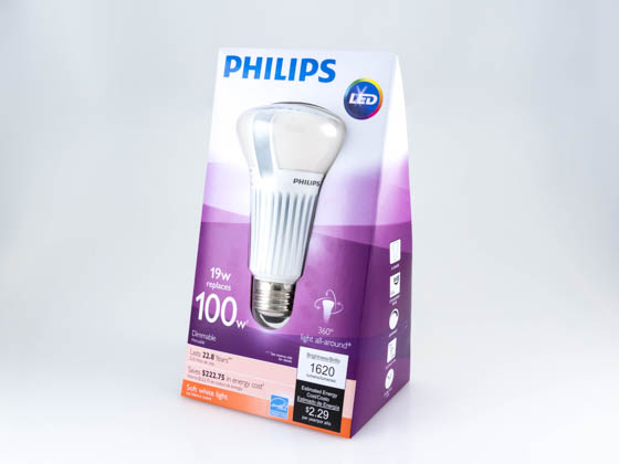 Philips Dimmable 19W 2700K A21 LED Bulb | 19W AmbientLED A21 2700K E26 ...